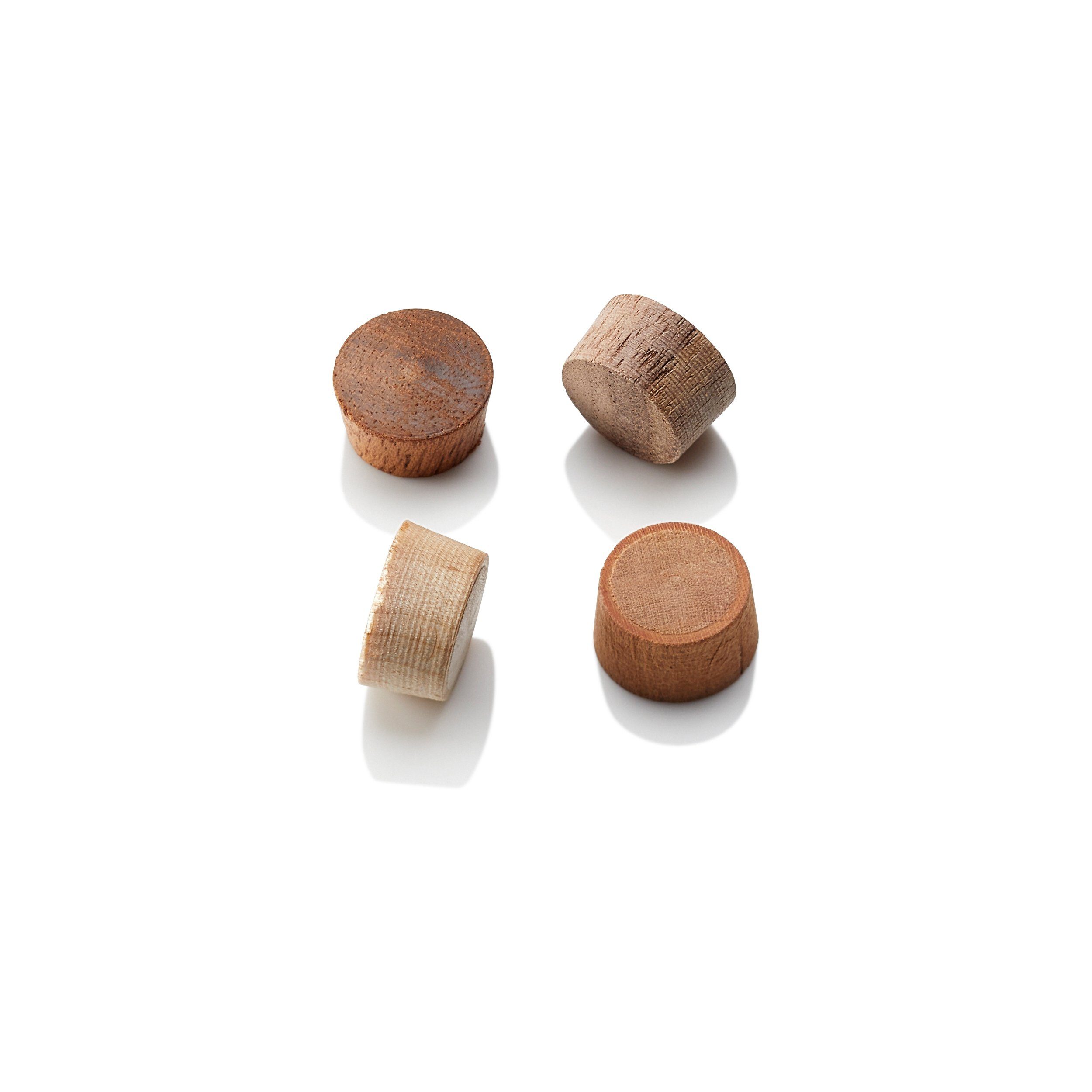 7/16" Wood Plugs - Maple, Oak, Walnut, Cherry & Mahogany | WidgetCo