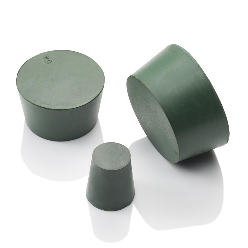 Green Neoprene Stoppers - All Sizes - Bulk Pricing | WidgetCo
