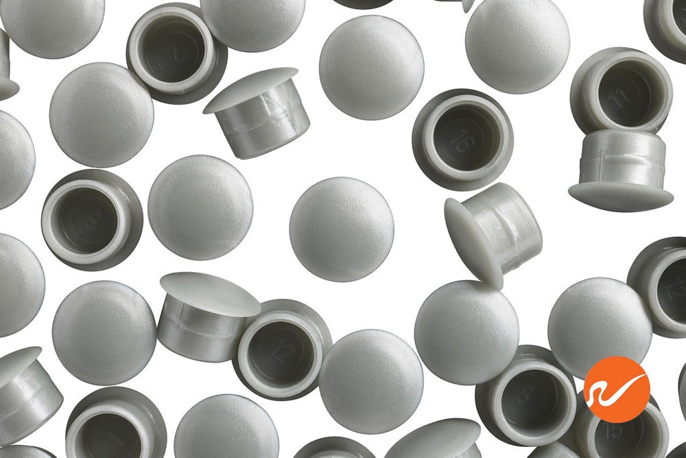12mm Aluminum Grey Hole Plugs - Bulk Pricing | WidgetCo