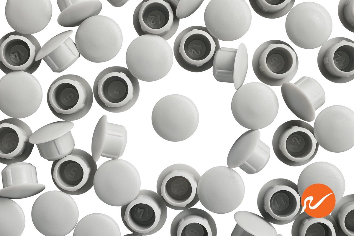 3/8" (10mm) Chalk Grey Hole Plugs | WidgetCo