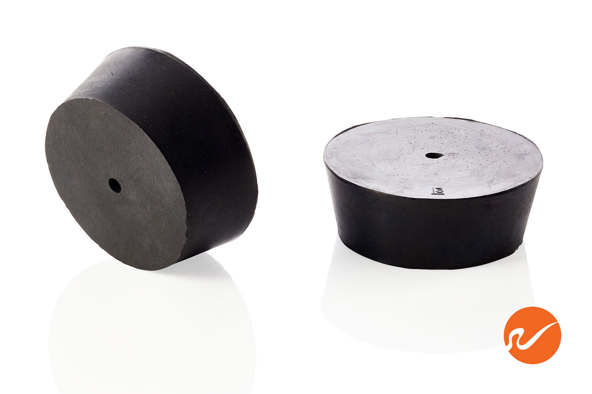 #13 Rubber Stoppers w/ 1 hole - Bulk Pricing | WidgetCo