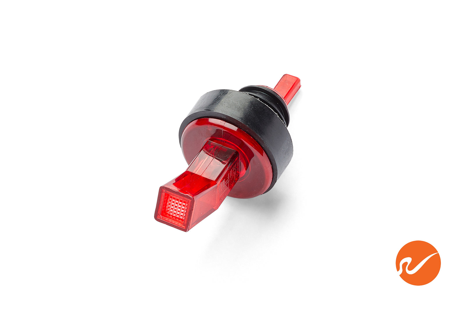 Red Plastic Pour Spouts w/ Bug Screen & Grip Collar | WidgetCo