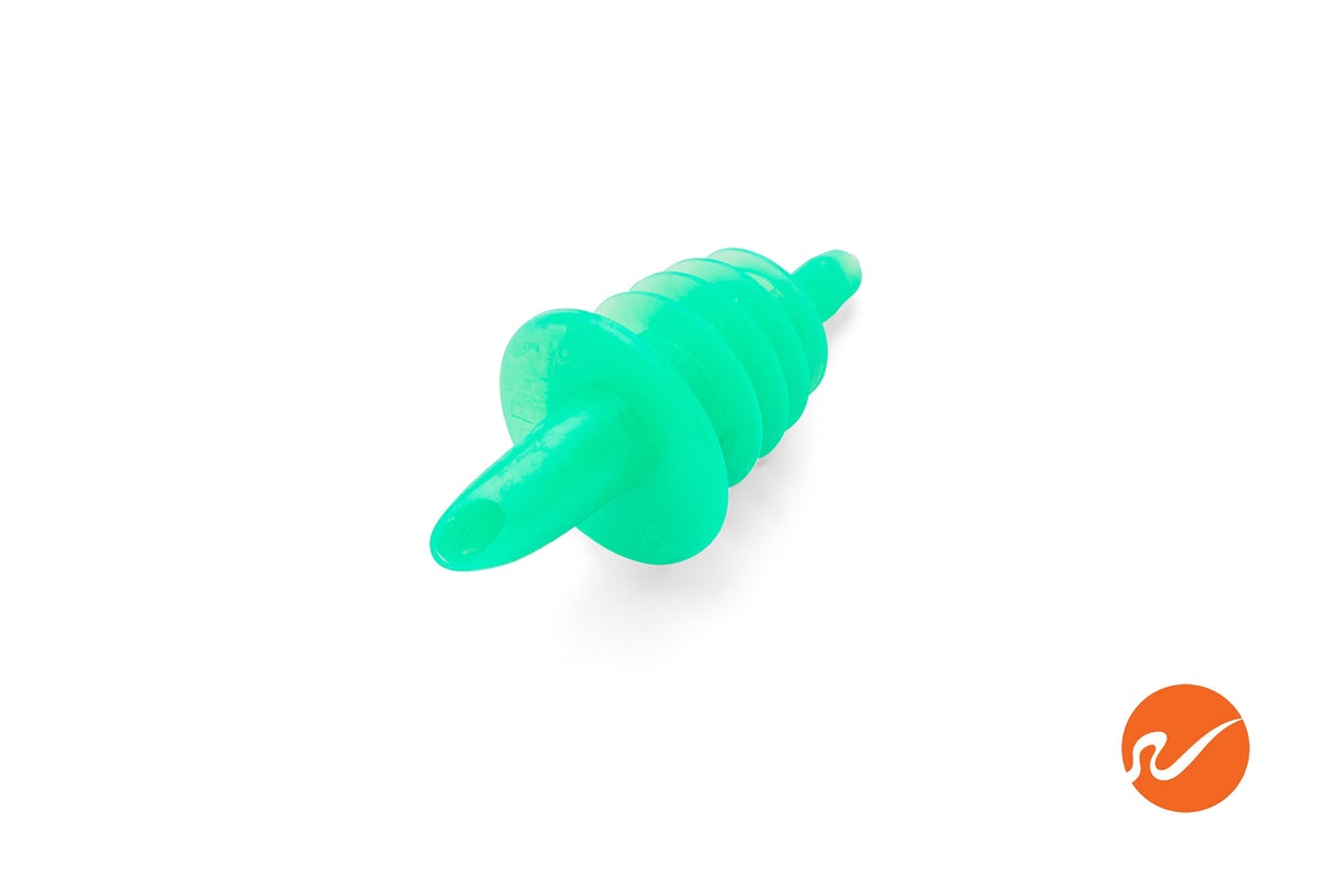 Green Plastic Pour Spouts - pourers | WidgetCo