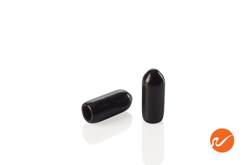  8 Black Screw Protectors End Caps WidgetCo