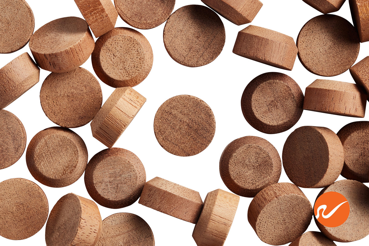 5/8" Mahogany Wood Floor Plugs | WidgetCo